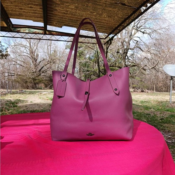 Coach | Bags | Coach Market Tote Primrose With Glitter Trim | Poshmark
